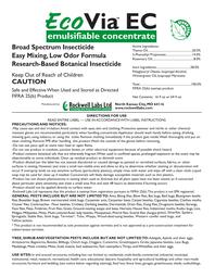 EcoVia EC Emulsifiable Concentrate - Pitbull Pest Control