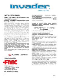 Invader Insecticide - Pitbull Pest Control