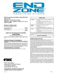 EndZone Insecticide Sticker - Pitbull Pest Control