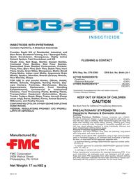 CB-80 Insecticide - Pitbull Pest Control