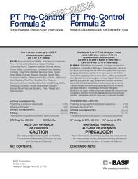 PT Pro-Control Formula 2 Total Release Pressurized Insecticide ...